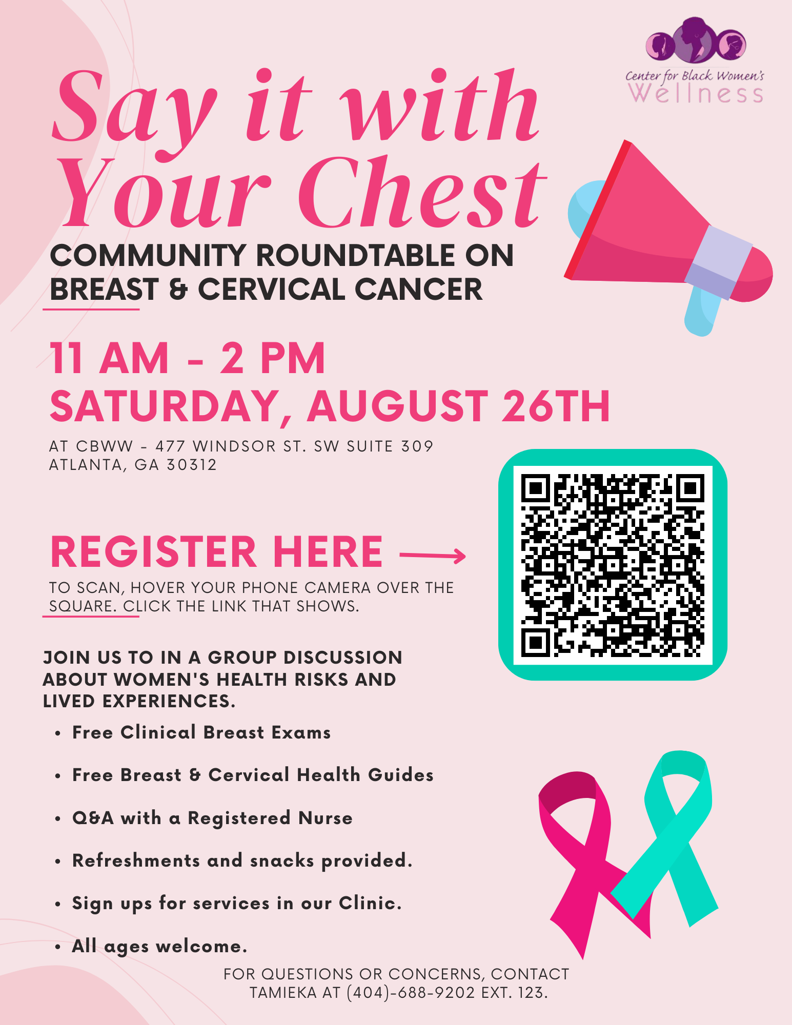 Say it with your Chest - Center for Black Women’s Wellness